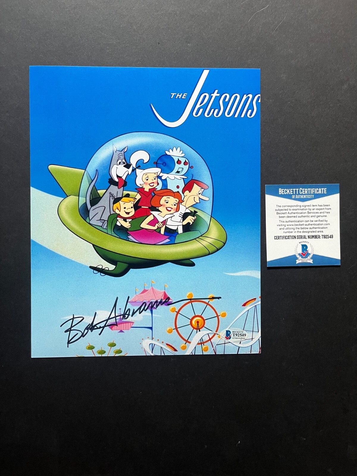 Bob Abrams Rare autographed signed cartoonist Jetsons 8x10 photo ...