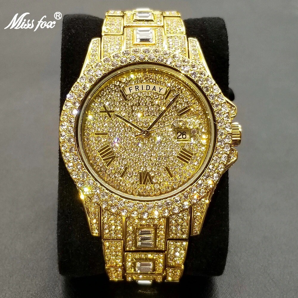 Gold Diamond Watches For Men