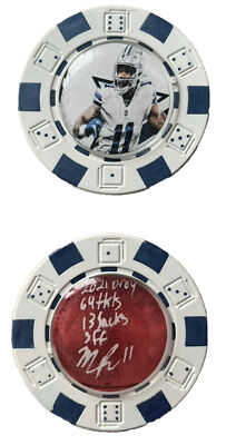 MICA PARSONS - FOOTBALL DALLAS COWBOYS - **SIGNED** POKER CHIP COIN ...
