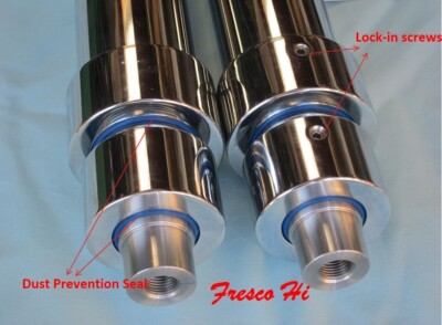 Lowrider Hydraulics chrome 12"-22" Telescopic cylinder, lock-in screw, top port | eBay