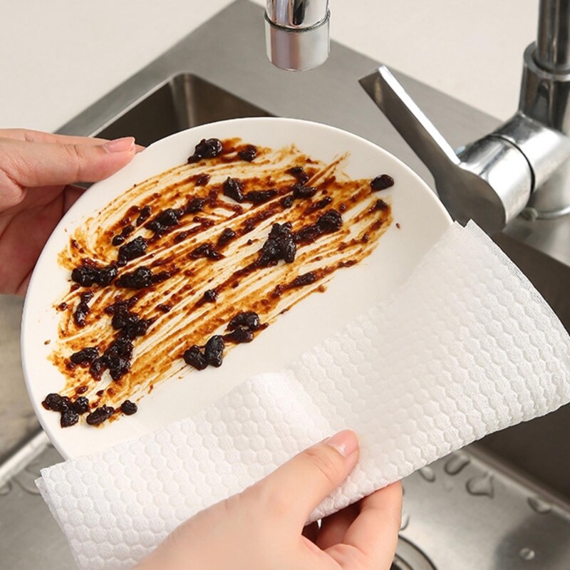 Convenient Type Disposable Rag Kitchen Cleaning Cloth Wiping Rag Dish ...