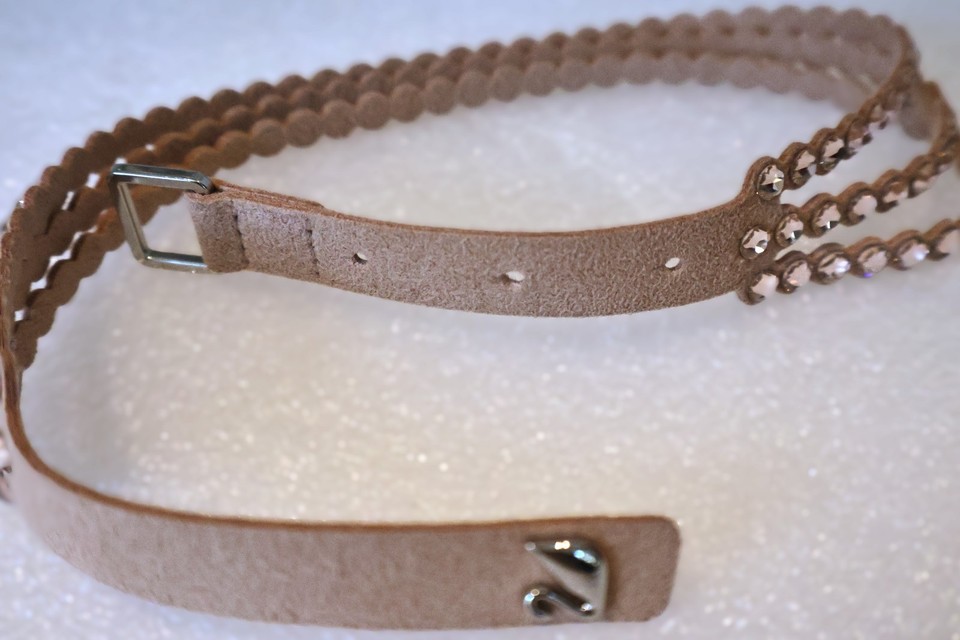 Swarovski Power Collection Adjustable Leather Bracelet 13 - 15" B393 | eBay