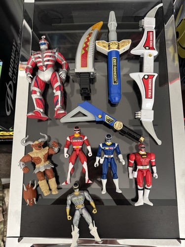 Lot of 6 Vintage Power Rangers Mixed Action Figures & Weapons Bandai ...