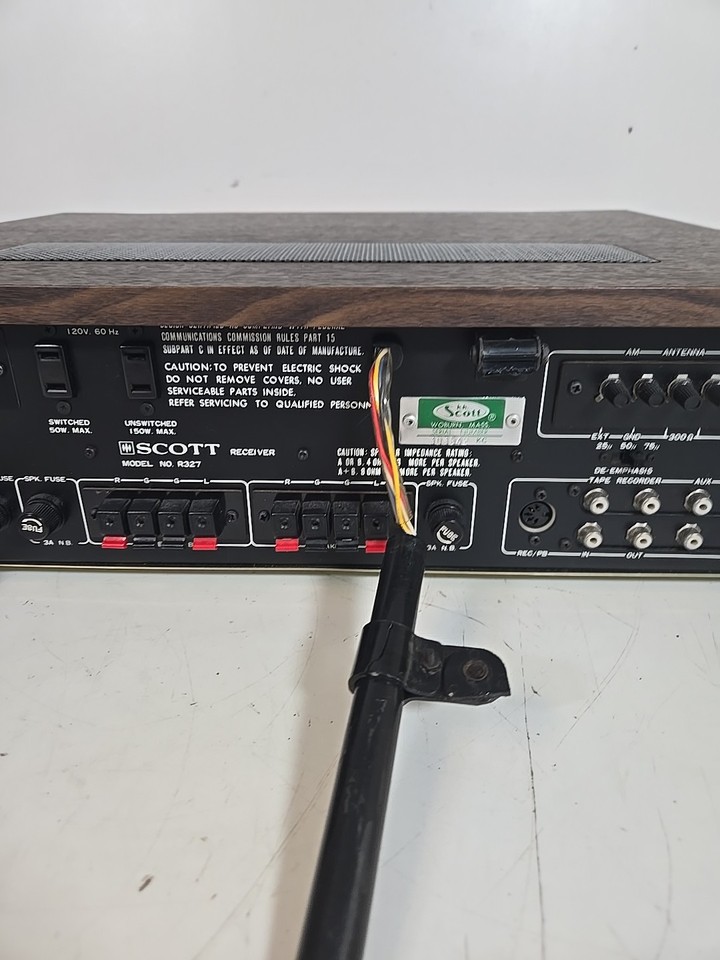 Vintage Scott R327 Stereo Receiver - Wood Grain - | eBay