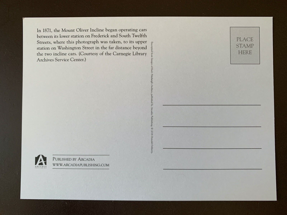 Mount Oliver Incline 1890-1910 - Pittsburgh, PA. postcard | eBay