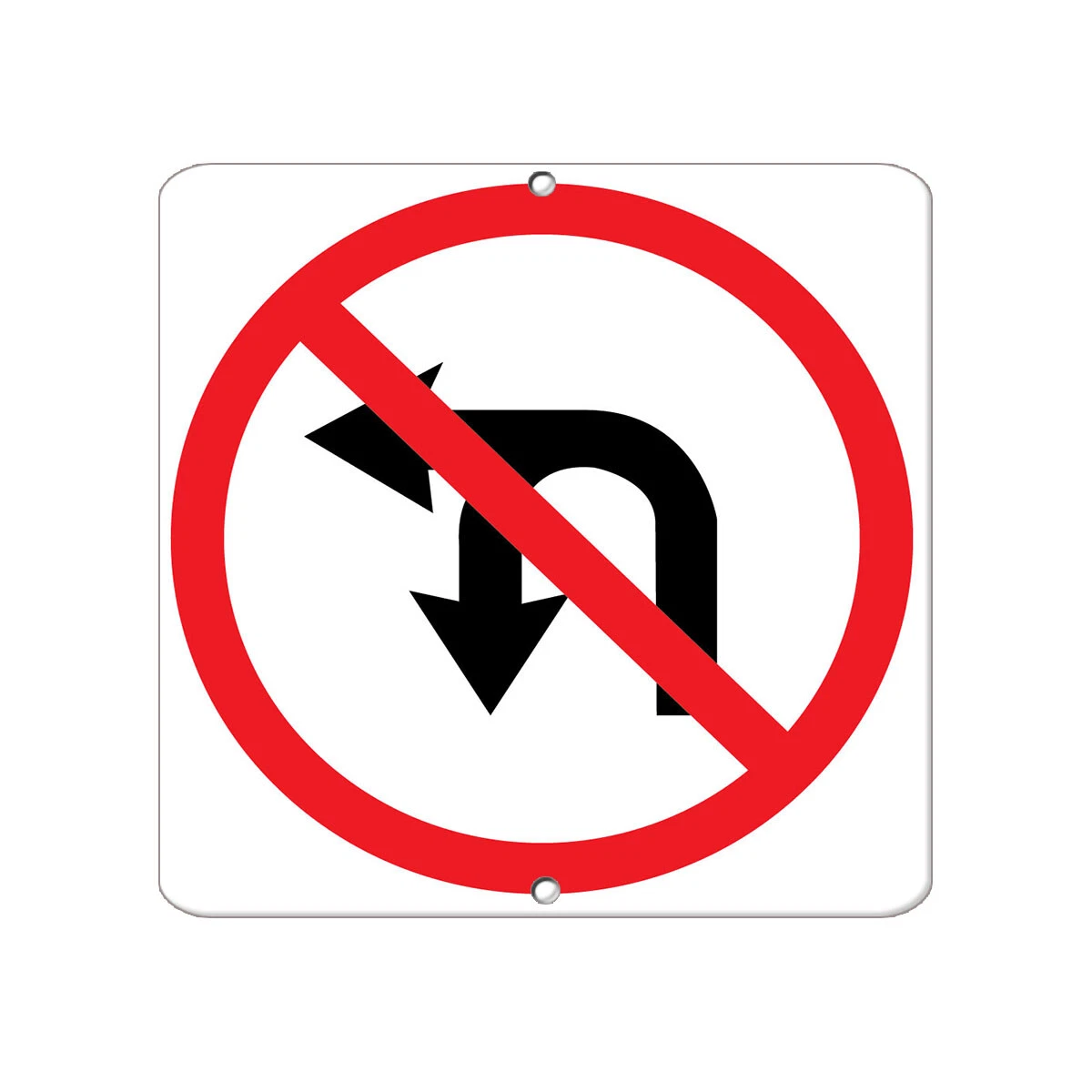 U Turn Road Sign
