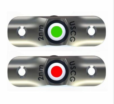 TACO MARINE RUB RAIL MOUNTED LED NAVIGATION LIGHT SET 2-1/2’’ F38-6800D ...