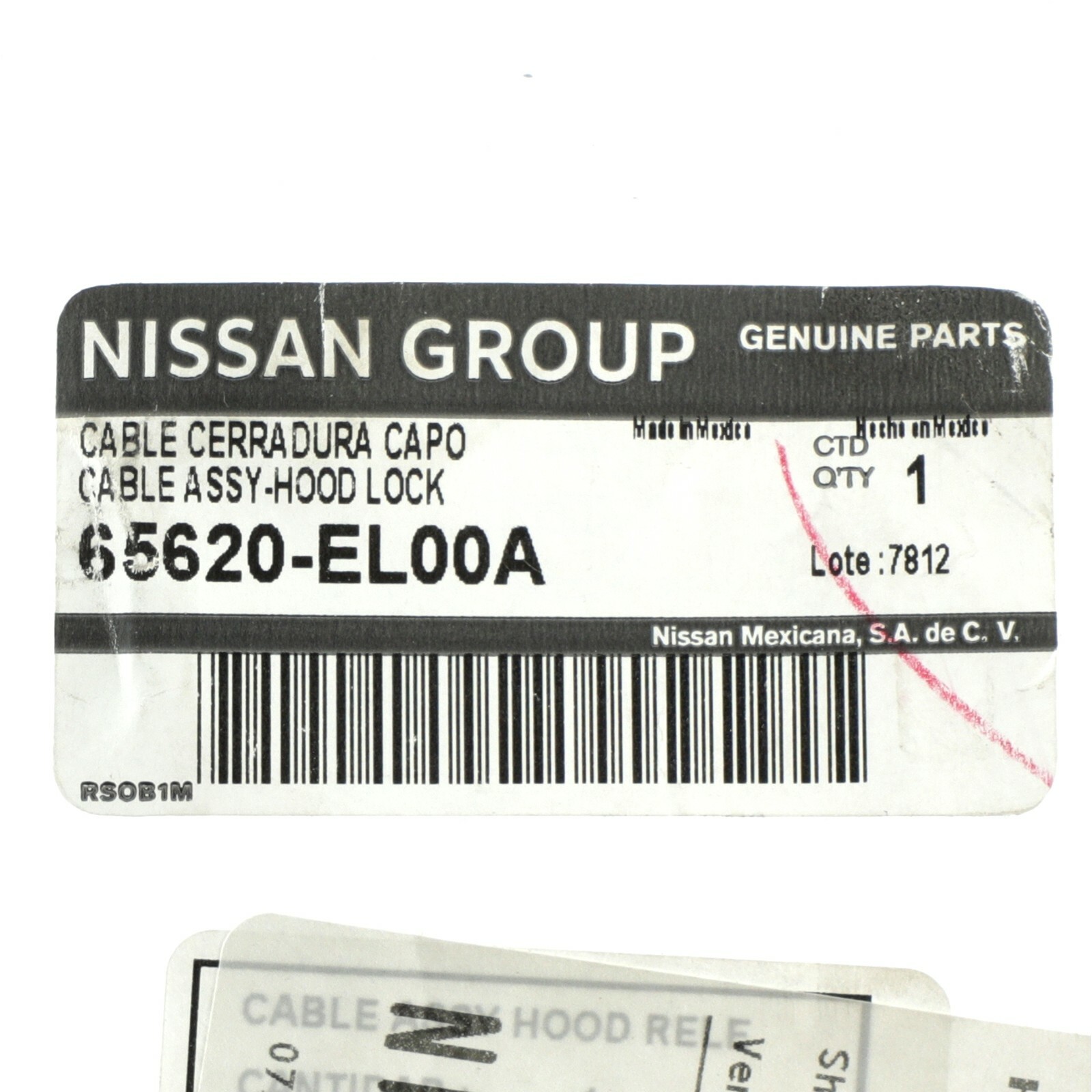 2008-2013 Nissan Versa Hood Lock Release Cable Assembly OEM NEW Genuine ...