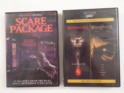 HORROR DVD LOT-Scare Package (2019) SHUDDER ORIGINAL-WISHMASTER ...