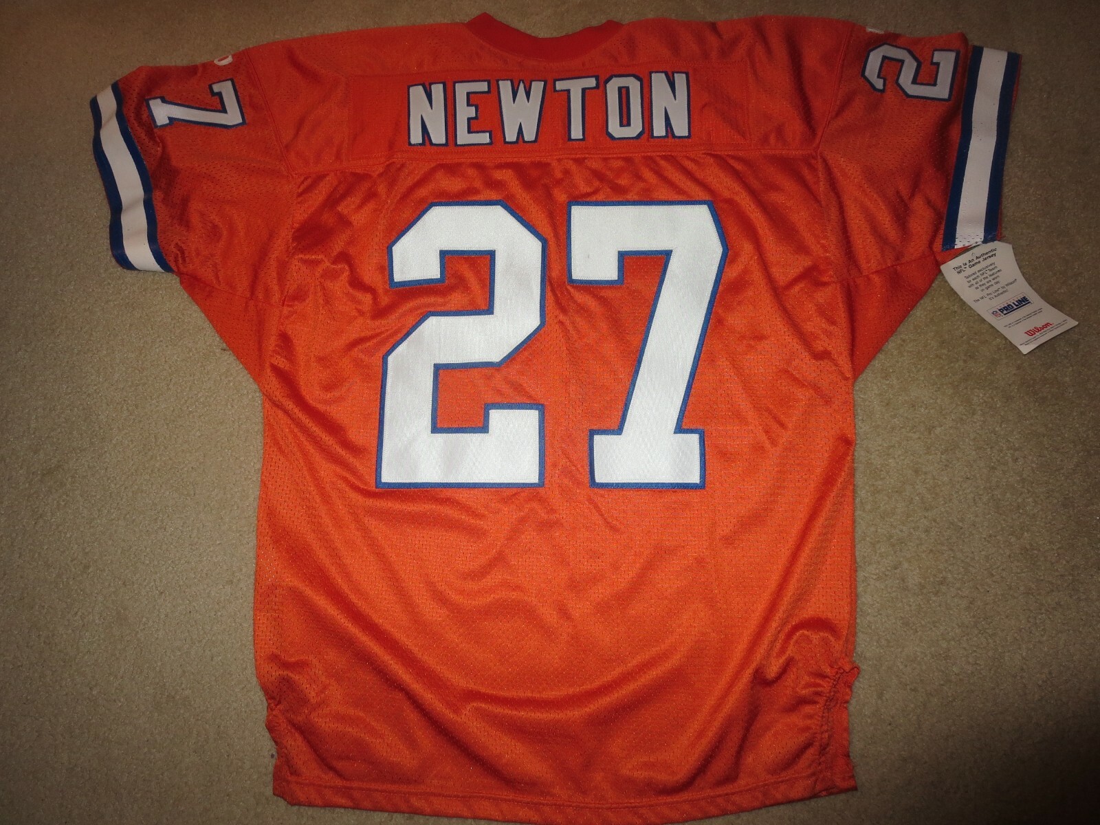 Denver Broncos #27 NFL Wilson Pro Line Football 75th Season Jersey 52 ...