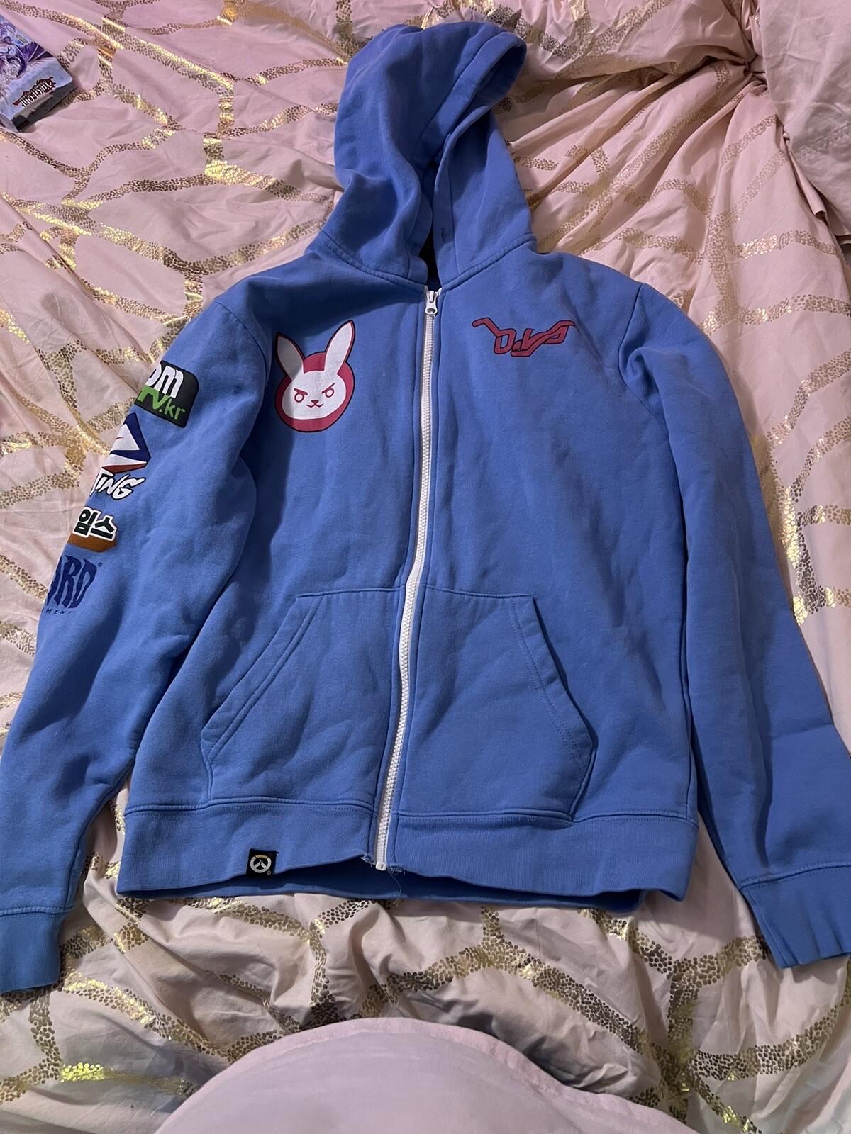 Jinx Ultimate Blue Dva Blue Hoodie Overwatch Limited … - Gem