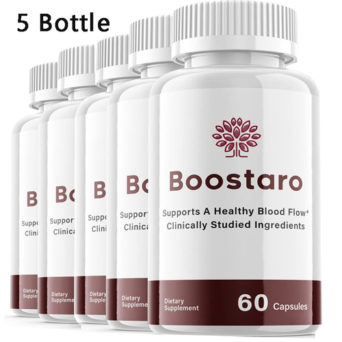 5 Bottle-Boostaroo Male Healthy Blood Flow Support Supplement (300 ...