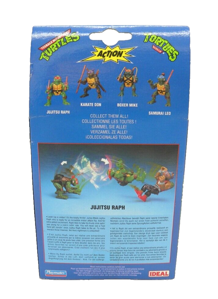 Jump Attack Jujitsu Raph Ninja Action TMNT 1993 Teenage Mutant Hero ...