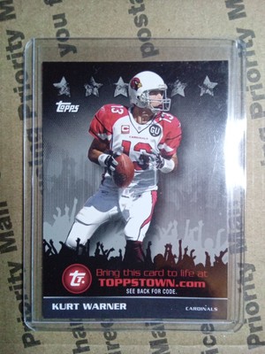2009 Topps - Topps Town Redemption Code Cards Silver #TTT7 Kurt Warner ...