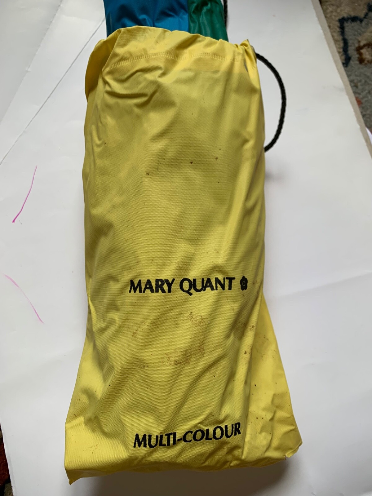 1980s original mary quant rain cape with bag - Gem
