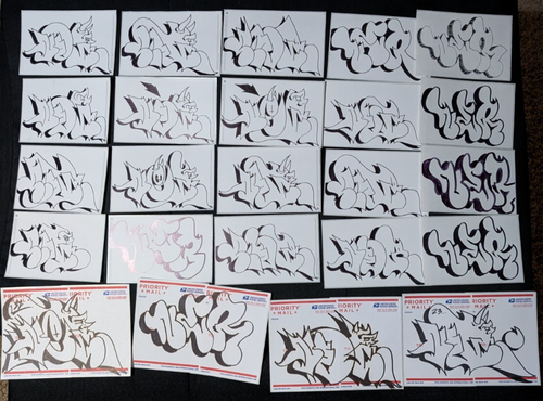 Jumbo Graffiti Sticker Pack - NER2 Bronx Graffiti Like Seen Ces Cope2 ...