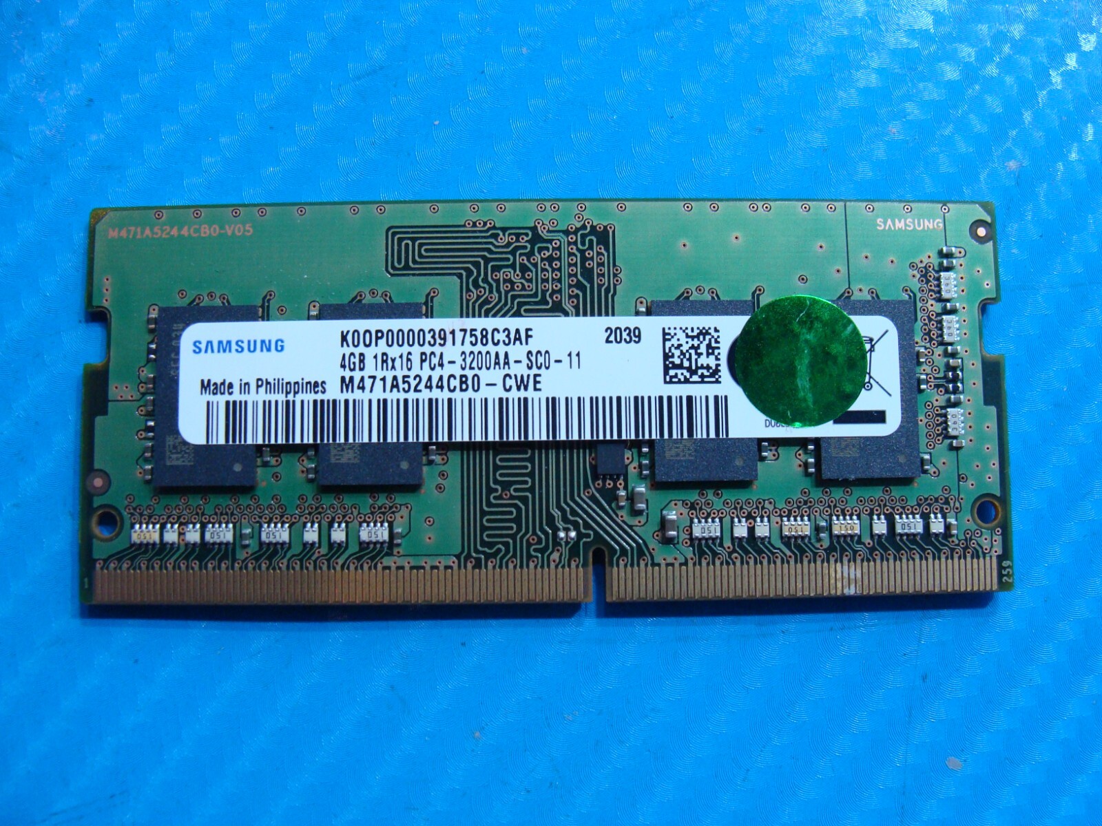 HP 15-dw2025CL Samsung 4Gb 1Rx16 PC4-3200AA Memory RAM SO-DIMM ...