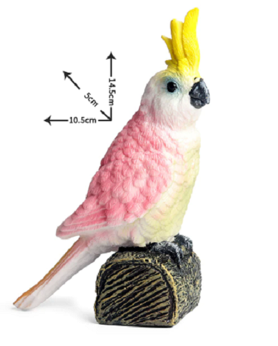 14.5cm Parrot Bird PVC Toy Cockatiel Wild Animal Figure Doll Kids Gift ...