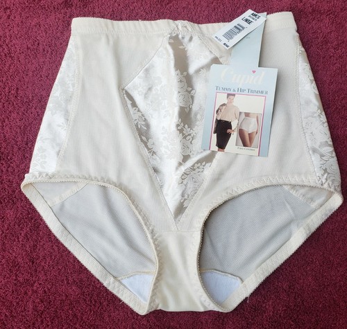 Vintage Cupid Firm Control Satin Tummy Hip Girdle Shapewear Brief Sz ...