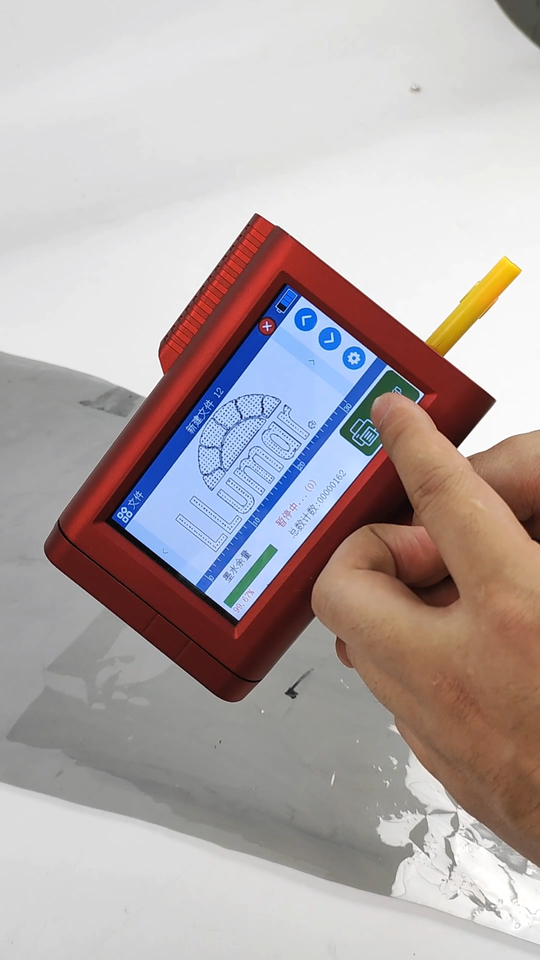 Portable Intelligent Handheld Gun Inkjet Printer Inject with 42ml Fast ...