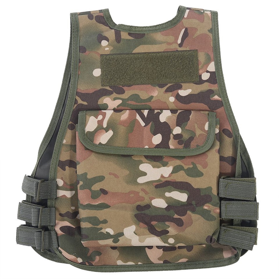 TOH Kid Hunting Vest V-neckline Vest Adjustable Multi Pocket Kid ...