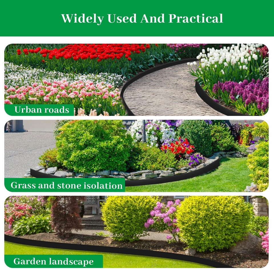 No-Dig Landscape Edging Rubberific Landscape Edging Garden Edging ...