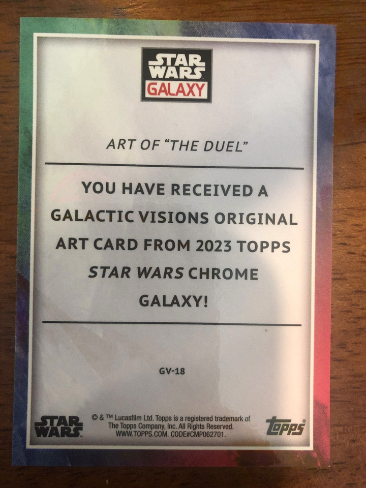 2023 Star Wars Chrome Galaxy Galactic Visions Aqua Refractor GV-18 /199 ...