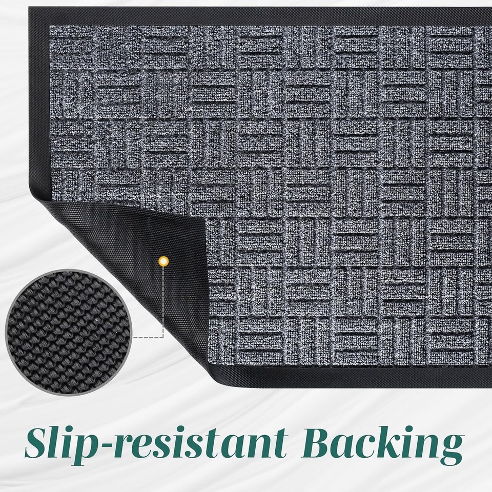 Large Utility Size Doormats Set - Slip-Resistant Mats for Safe Entries ...