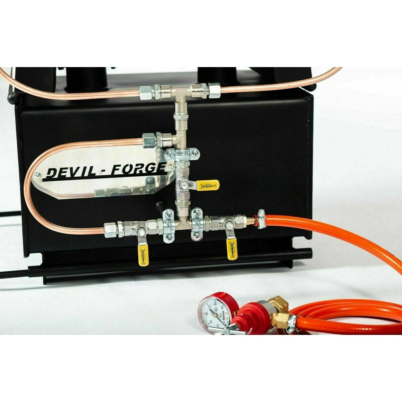 DEVIL-FORGE DFPROFK2 Gas Propane Forge Farrier Burner Furnace +Tongs ...