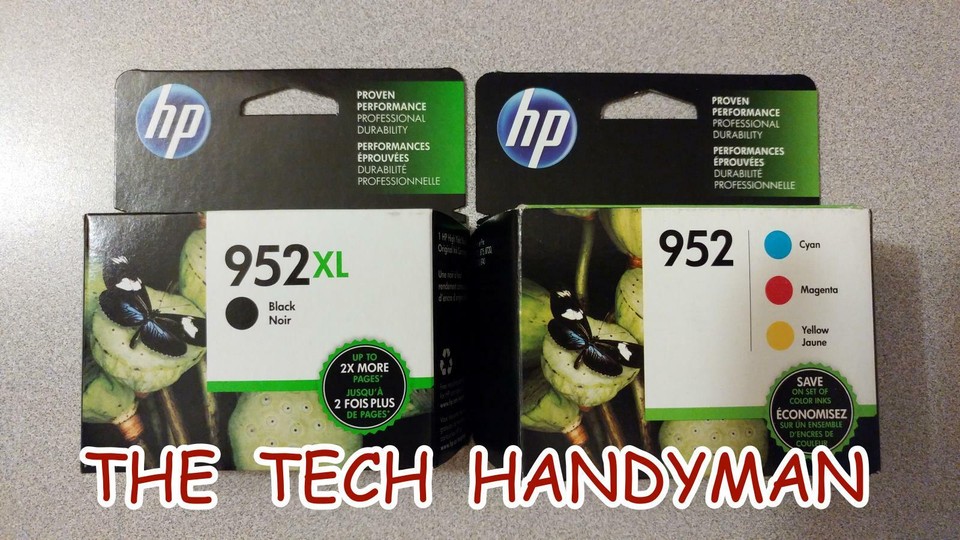 4-PACK HP GENUINE 952XL BLACK & 952 COLOR INK (RETAIL BOX) (10/2026 ...