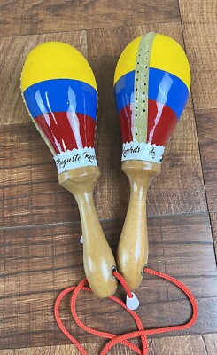 Leather Mini Maracas Colombia, Venezuela, Ecuador Flag Design De Cuero ...