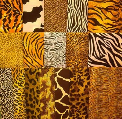 ANIMAL SKIN FABRIC BY THE BUNDLE 102 YARDS TOTAL 17 SIX YARD CUTS | eBay