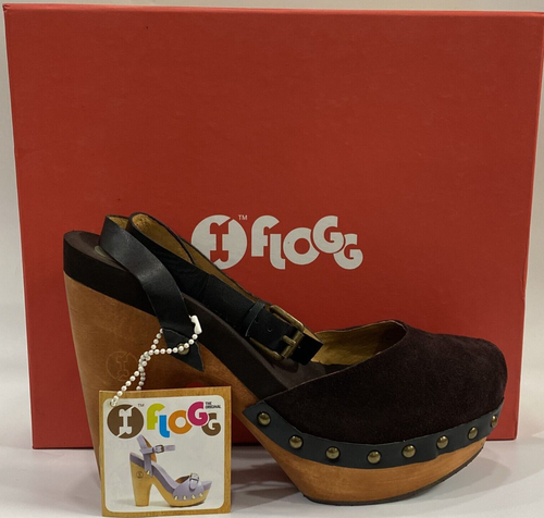 Flogg Sandal Hoof Suede Woman Brown Size Eu 39,5 FM13 | eBay Australia