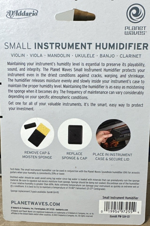 3 Planet Waves Violin Humidifiers | eBay