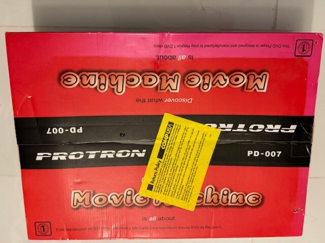 PROTRON DVD PLAYER-PD-007 | eBay