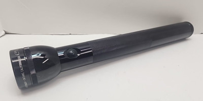 MAGLITE 4-D Cell Flashlight 15" Black Aircraft Grade Aluminum Body USA ...