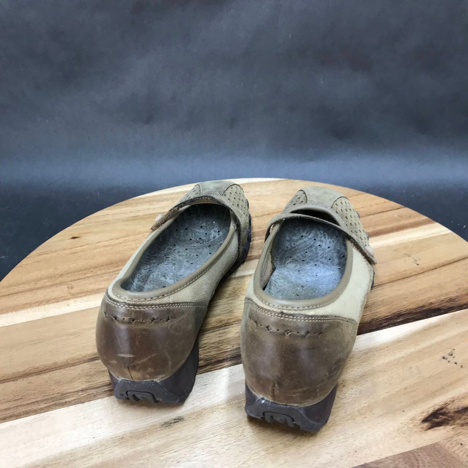 Skechers Bikers Mary Jane Wedge Sneakers Brown Shoes … - Gem