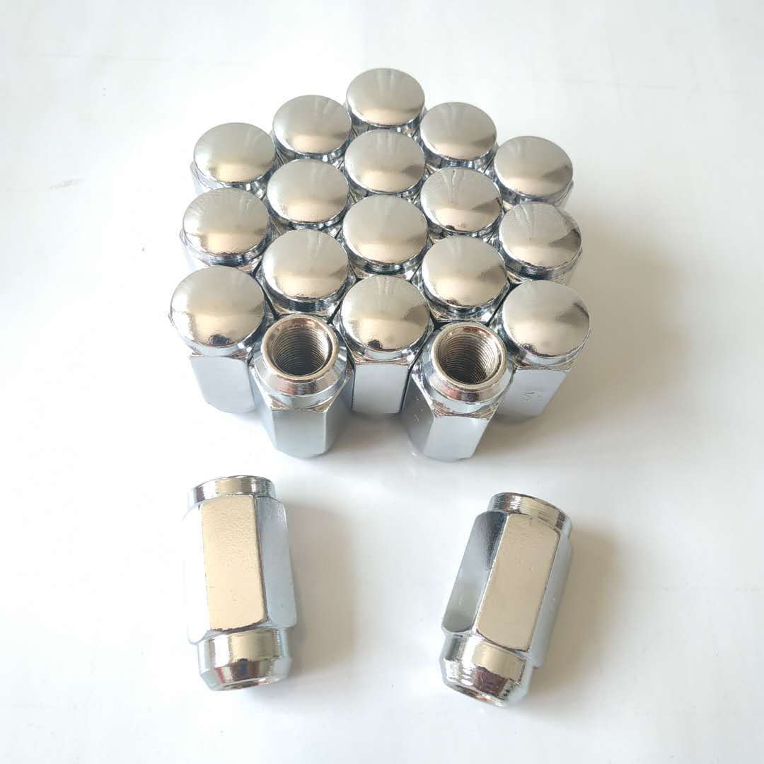 8 Lug Nuts 2.32" Long Duplex Acorn 9/16-18 XXL Tall Chrome 7/8 Hex | eBay