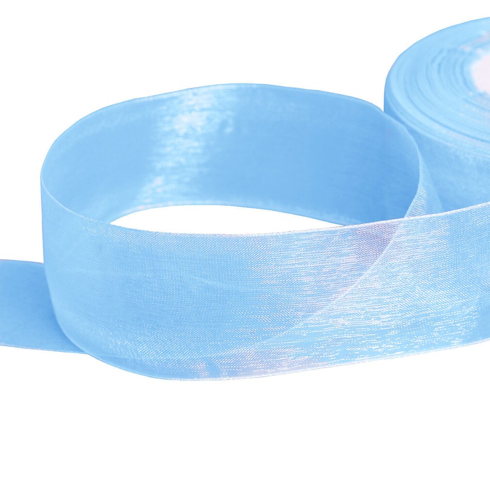 20 Meters Organza Ribbon Woven Edge 6/10/15/25/38MM Sheer Chiffon ...