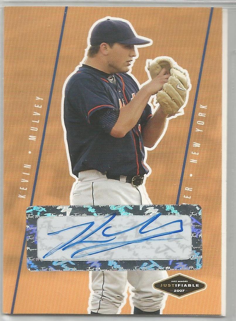 New York Mets KEVIN MULVEY autographed 2007 Just Minors - Certified | eBay