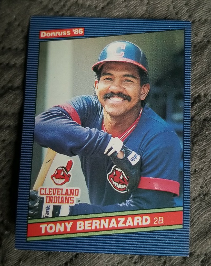 1986 Donruss Baseball Card #520 Tony Bernazard - Cleveland Indians | eBay