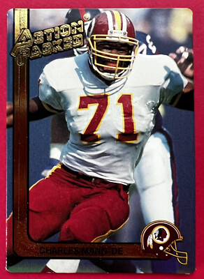 1991 Action Packed Football #276 Charles Mann NM Or Better Washington ...