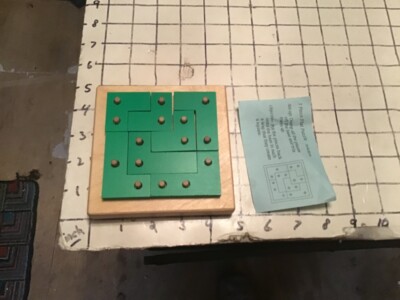 original Wooden 7 piece shape puzzle, brain teaser COMPLETE | eBay