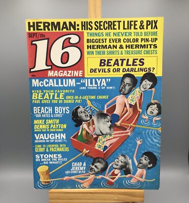 16 Magazine September 1965 The Beatles Beach Boys Rolling Stones | eBay