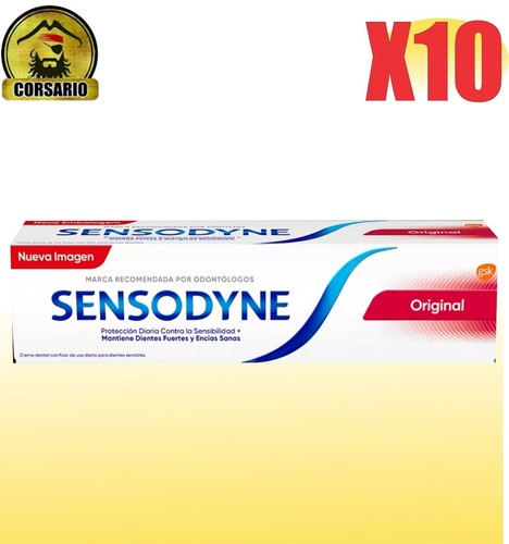 Sensodyne Original Toothpaste for Sensitive Teeth 50 g-PACK X 10 unit ...
