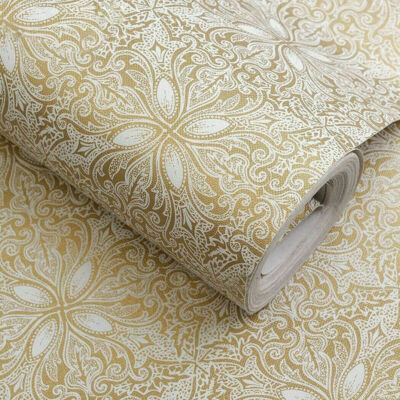 Gold Flower Self Adhesive Wallpaper Decor Peel and Stick Contact Paper ...