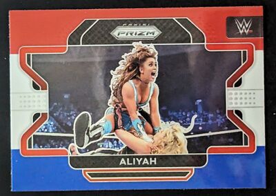 Aliyah 2022 WWE Panini Prizm Red White Blue Prizm #47 Card | eBay