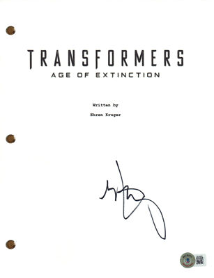 Mark Wahlberg Signed Autograph Transformers Movie Script Screenplay ...