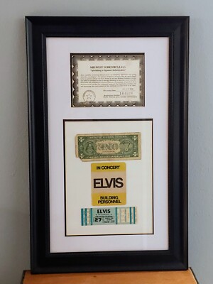 ELVIS PRESLEY SIGNED/AUTOGRAPHED SILVER CERT w/COA, 1977 MEMPHIS ...