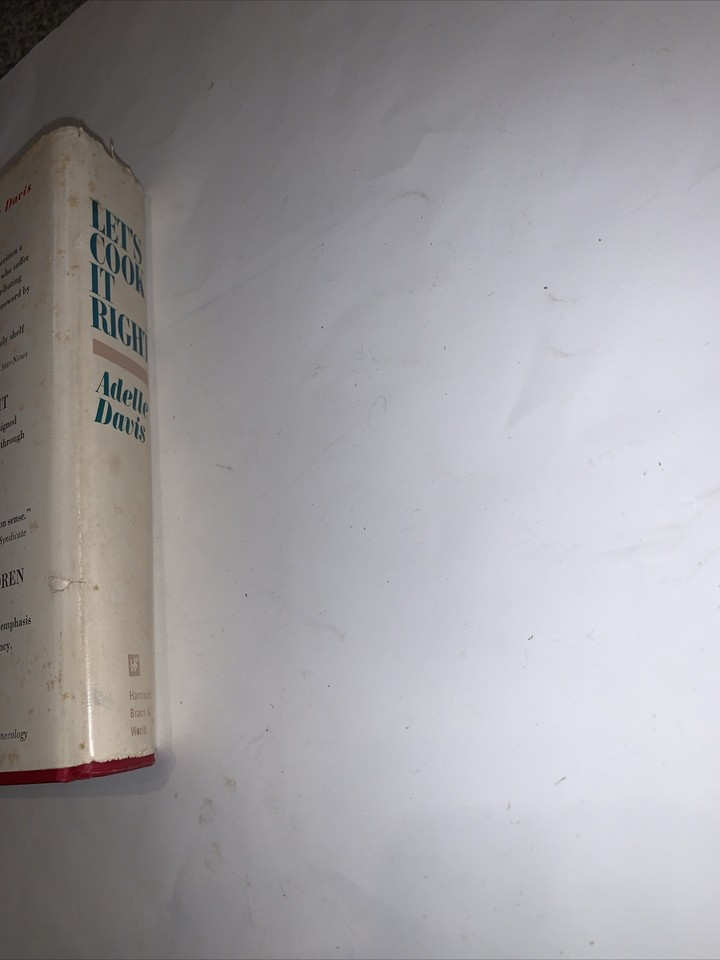 Let’s Cook It Right Hardcover Adelle Davis 1962 Vintage | eBay